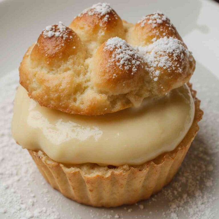 Special Italian Cream Puffs with Custard Filling