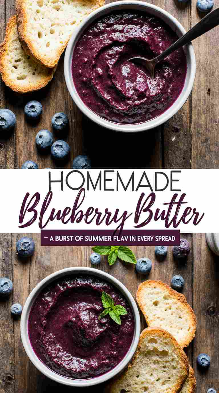 Homemade Blueberry Butter: A Burst of Summer Flavor in Every Spread