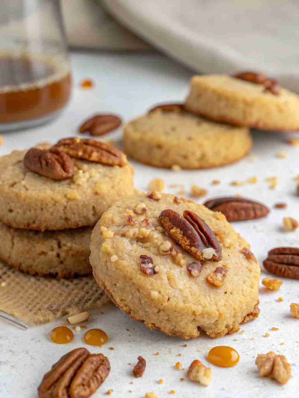 Maple Pecan Shortbread Cookies - Best Fall Cookie Recipes