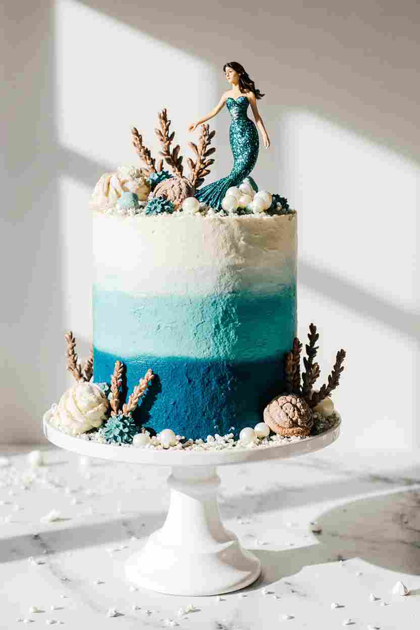 Mermaid Cake or Under-the-Sea Cake: A Magical Ocean-Inspired Dessert