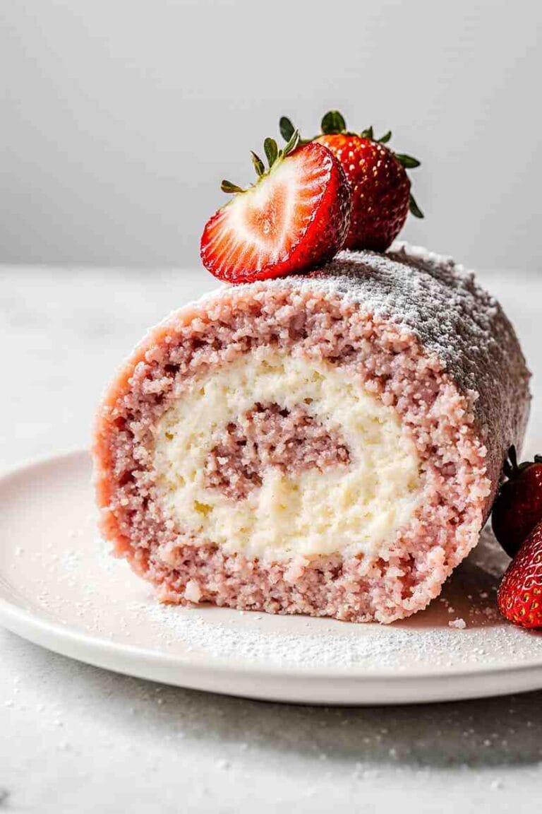 Strawberry Cheesecake Roll Recipe