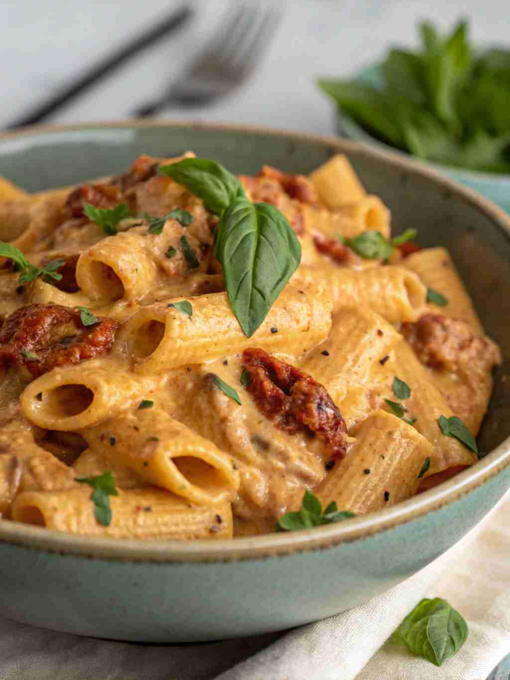 Creamy Sun-Dried Tomato Vegan Pasta