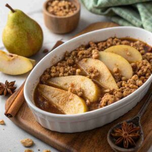 Easy Pear Crisp with Oat Topping