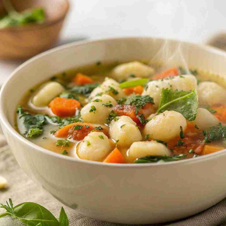 Gnocchi Soup - Pillowy Potato Dumplings Recipe
