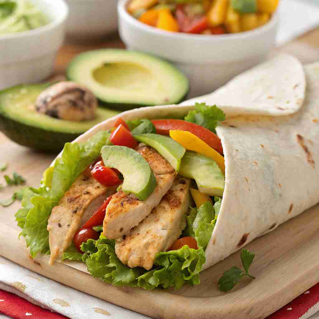Southwest Chicken & Avocado Wraps