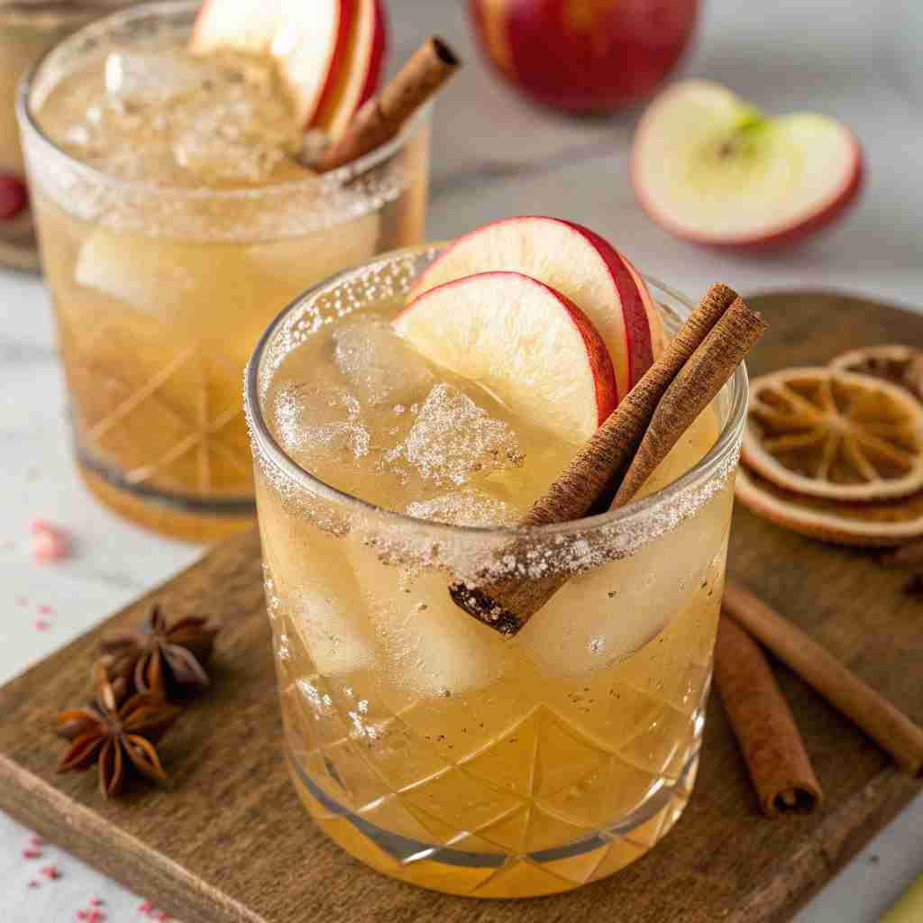 Spiced Apple Gin Fizz - Fall Cocktail Recipe