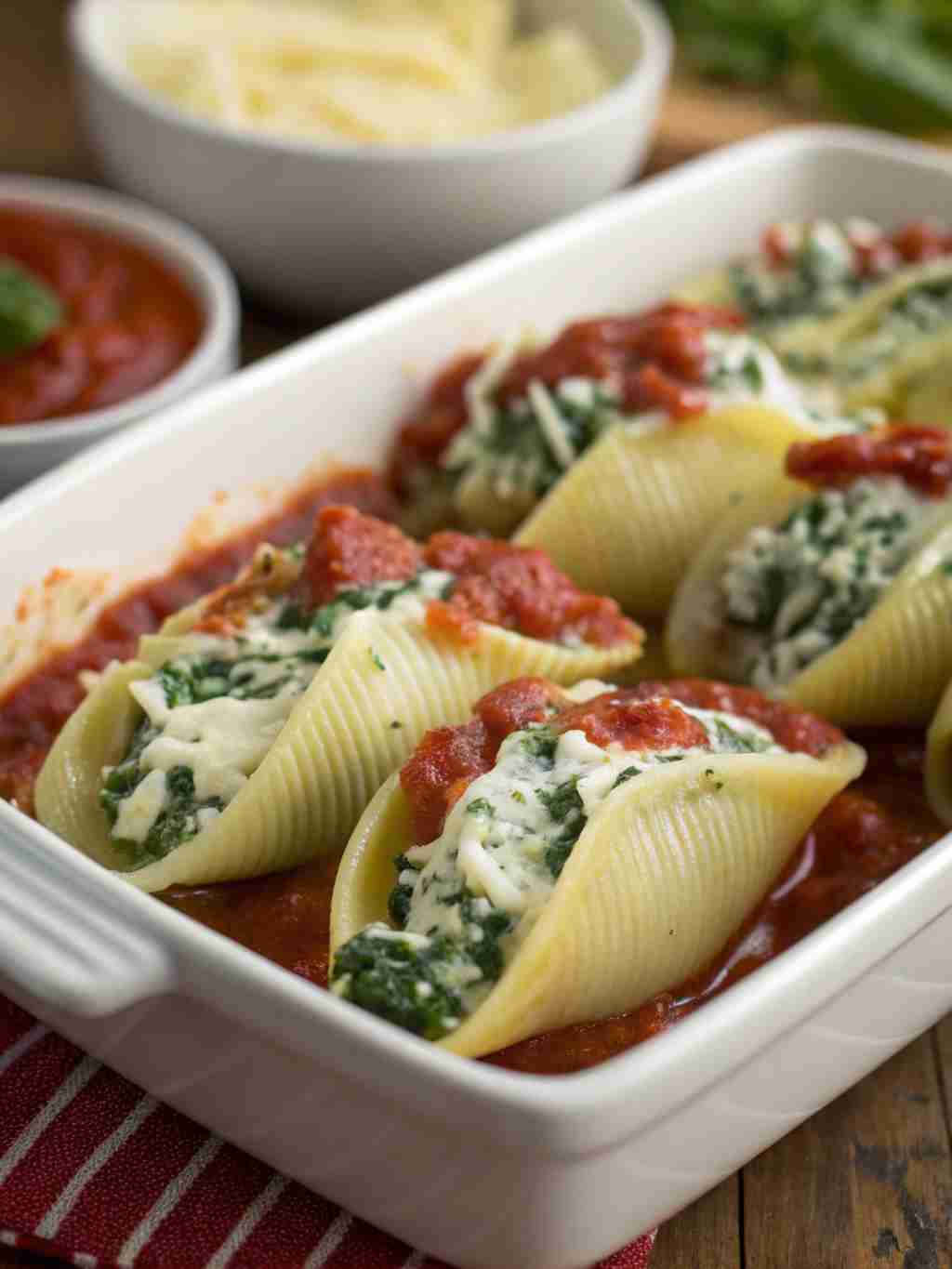 Spinach and Ricotta Stuffed Shells Recipe