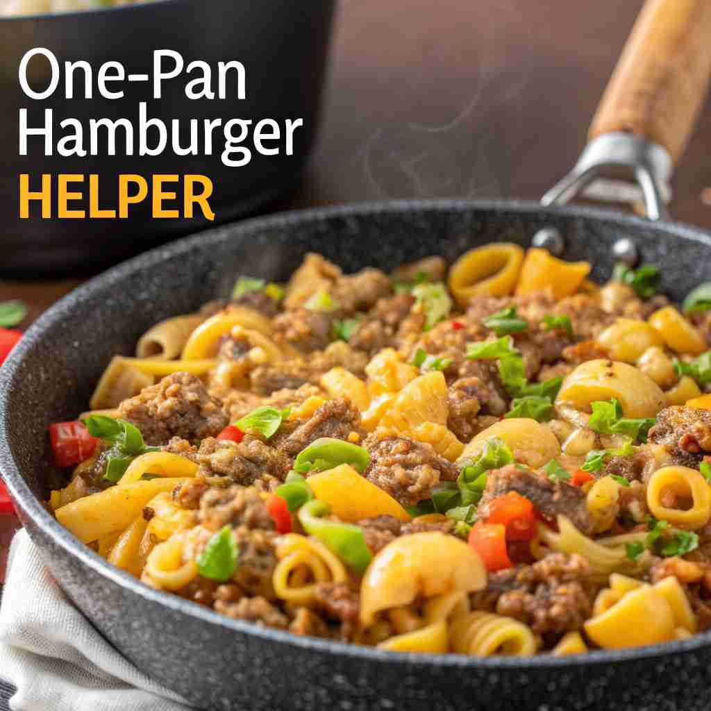 Dinner Ideas with Hamburger Meat - One-Pan Hamburger Helper