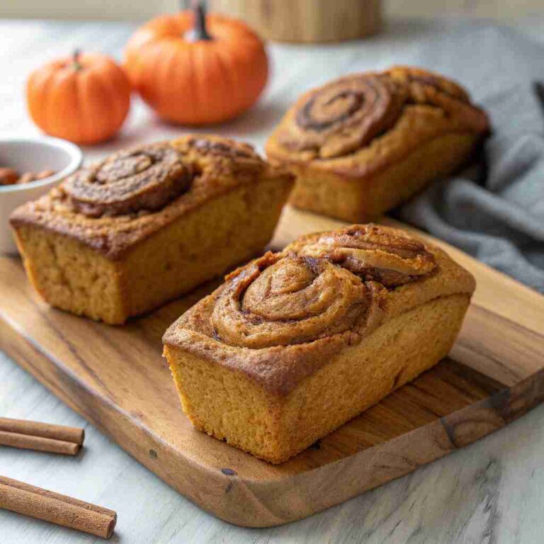 Cinnamon Swirl Pumpkin Bread Mini Loaves – Easy Treats