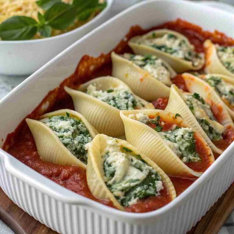 Slow Cooker Spinach & Ricotta Stuffed Shells Recipe