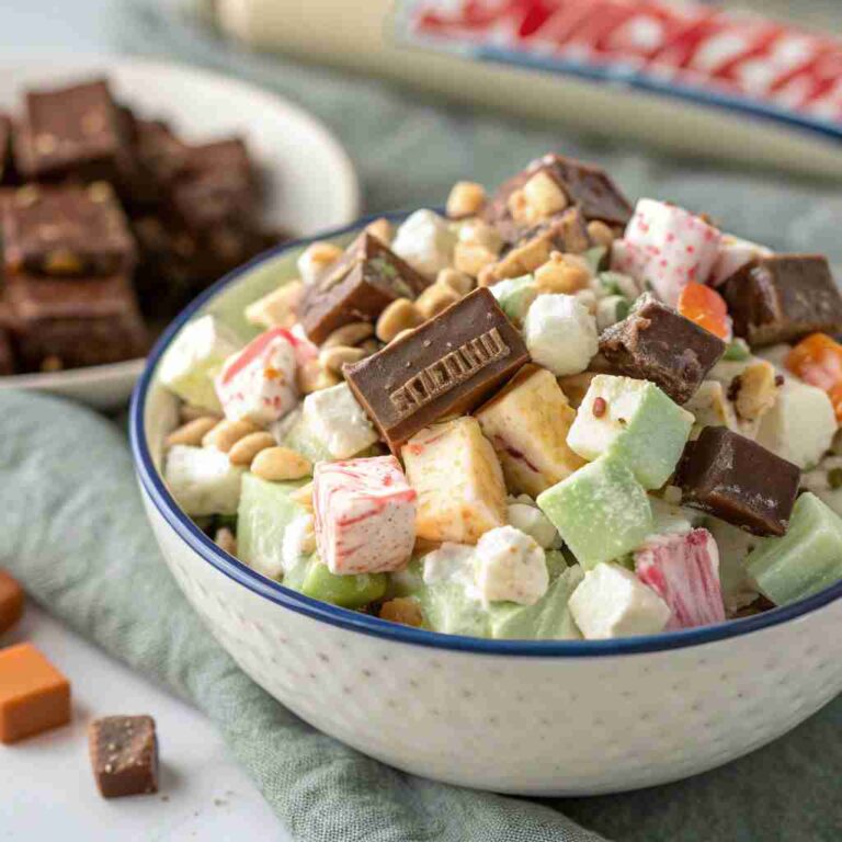 snickers salad – Midwestern Potluck Favorite