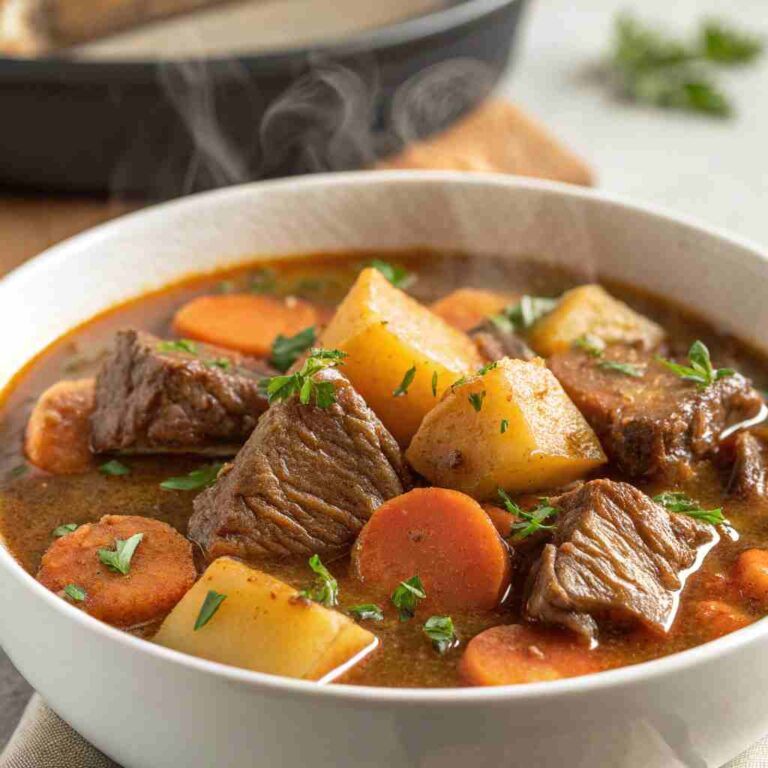 Beef Stew with Carrots and Potatoes - Hearty Comfort Food