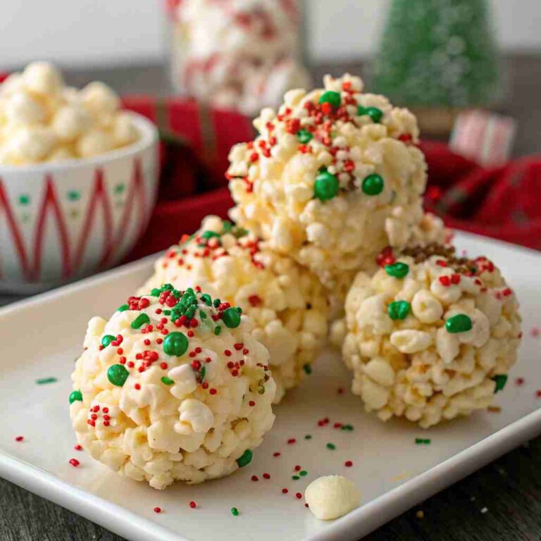 Christmas Popcorn Balls Recipe - Festive Holiday Treat