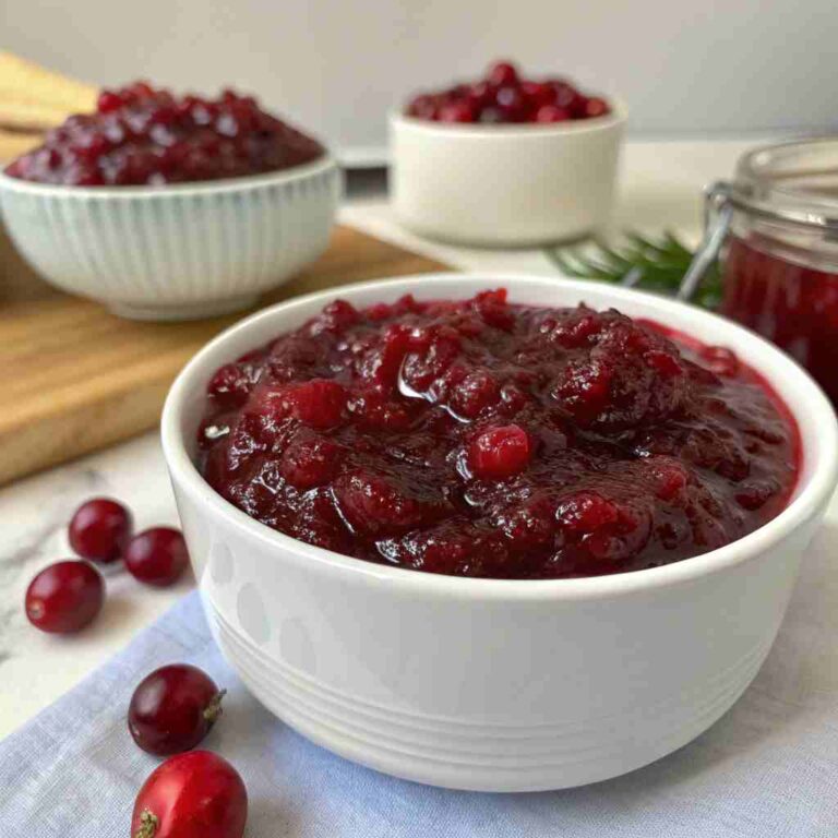 Cranberry Sauce Thanksgiving - Traditional Holiday Recipe
