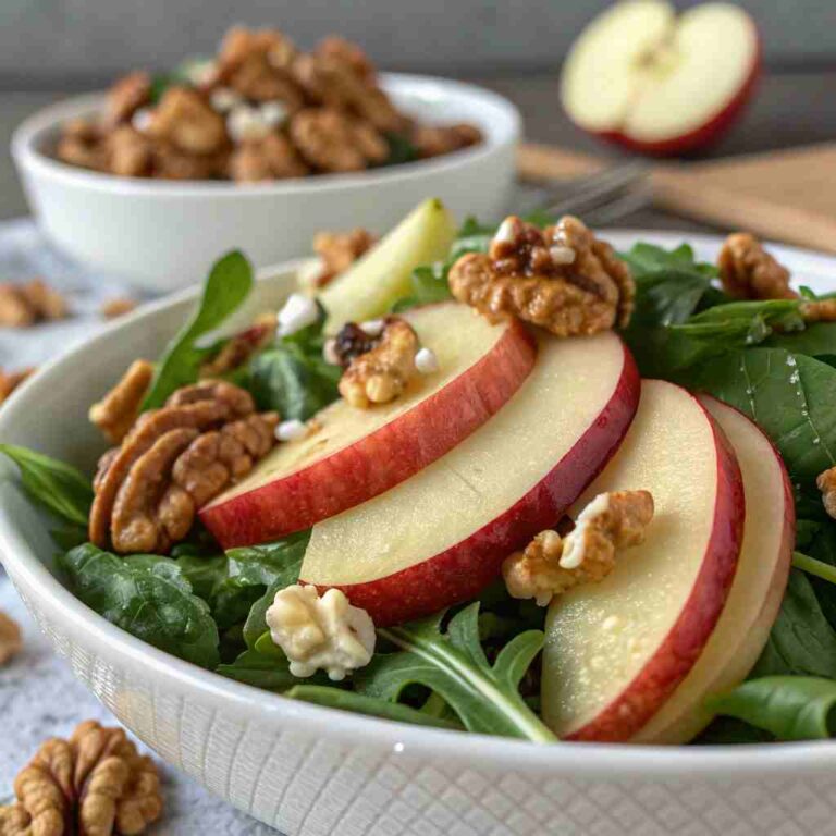 Fresh Walnut Apple Salad - Crunchy Autumn Recipe
