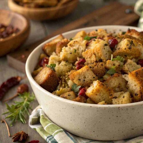 Homemade Traditional Bread Stuffing - Classic Thanksgiving Recipe