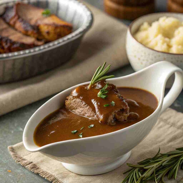 Brown Gravy Recipe - From Scratch in 10 Minutes
