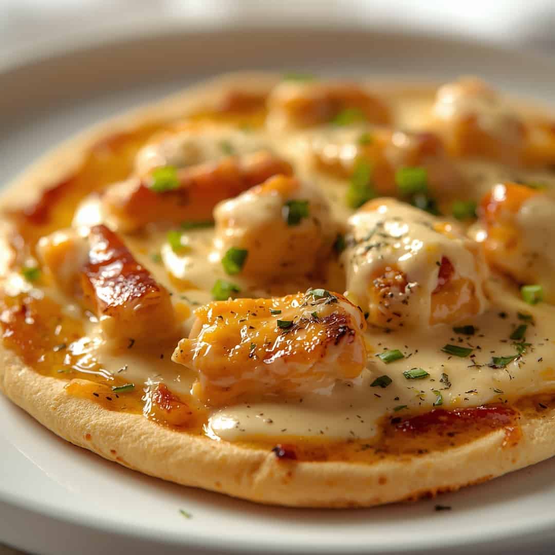 Chicken Alfredo Flatbread