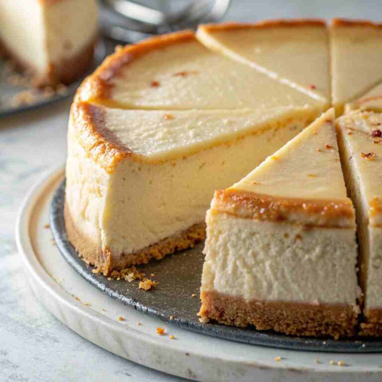 Classic New York Cheesecake - Dense Creamy Recipe