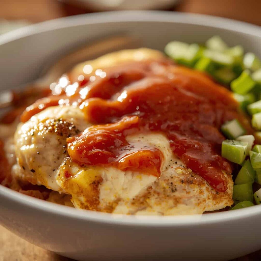 Cottage Cheese Chicken Parm Bowl