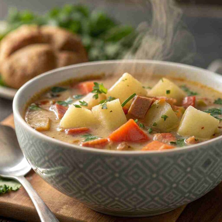 Healthy High Protein Potato Soup - 25g Protein Per Bowl