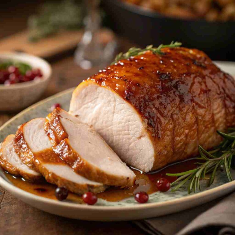 Maple-Glazed Roasted Turkey Breast - Sweet Canadian Recipe