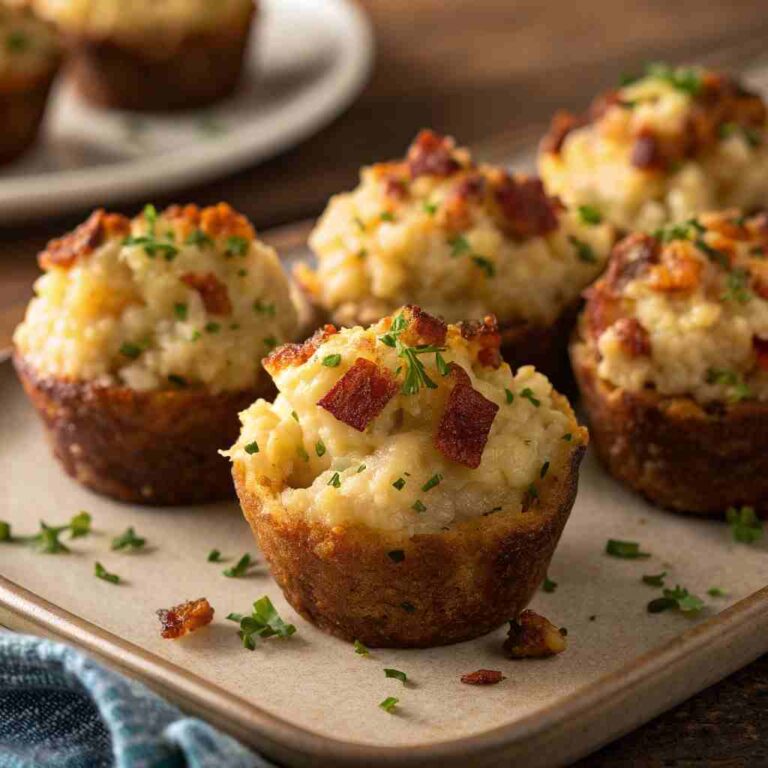 Mashed Potato Stuffing Bites - Thanksgiving Leftover Appetizer