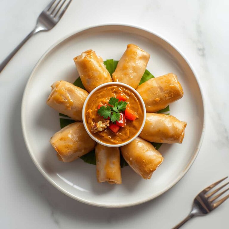 Vegetable Spring Rolls Peanut Sauce